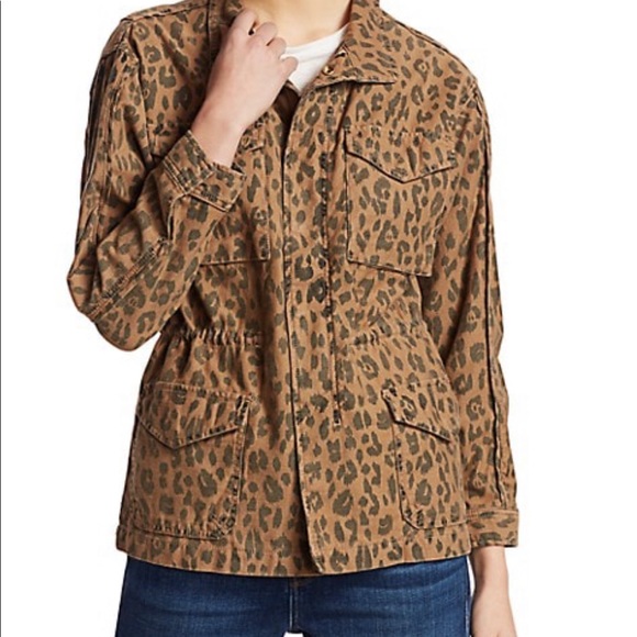 Frame Denim | Jackets & Coats | Frame Cheetah Cargo Jacket Animal Print ...